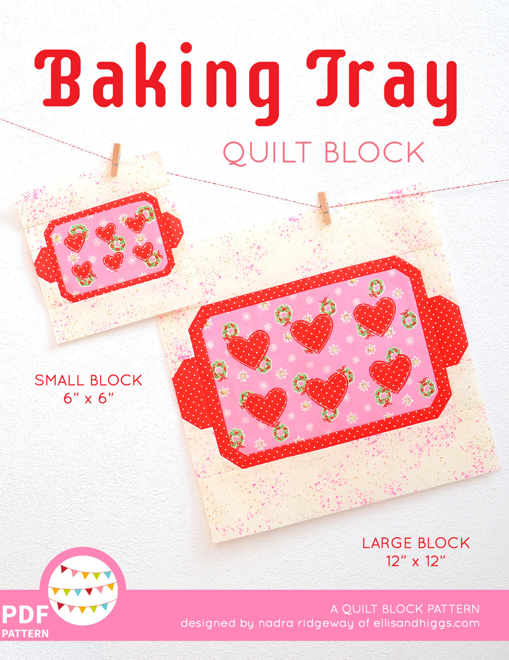 Pattern, Baking Tray Quilt Block by Ellis & Higgs (digital download ...