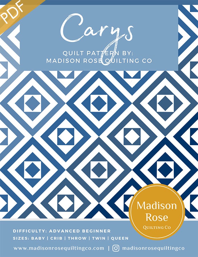 Carys Downloadable PDF Quilt Pattern - quilting-designs.com