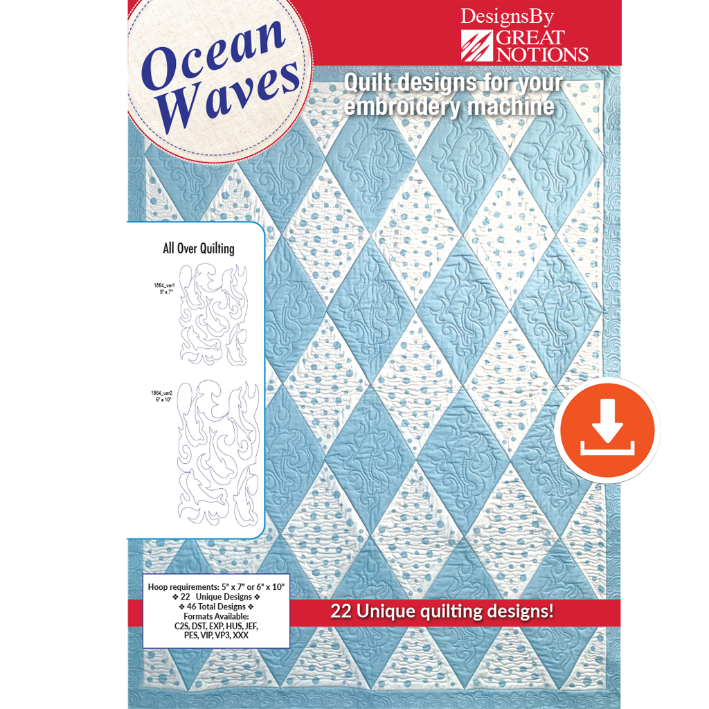 Ocean Waves - quilting-designs.com